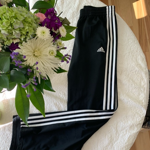 adidas | Pants & Jumpsuits | Adidas Side Stripe Work Out Or Running ...